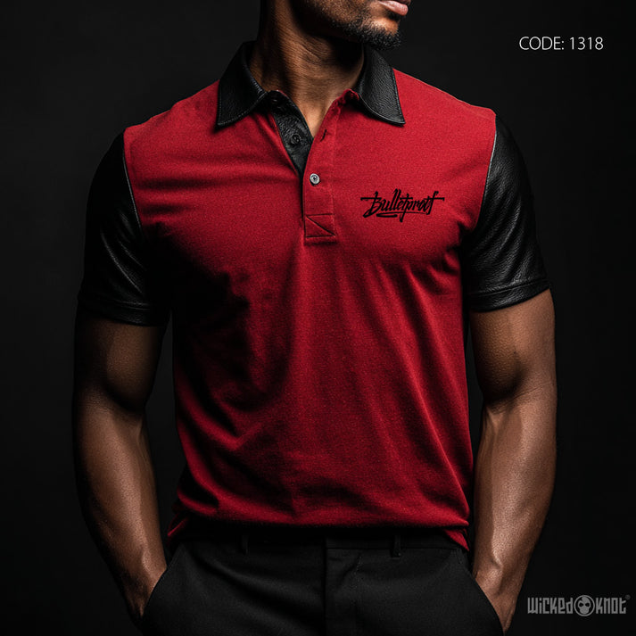 BulletProof Red Avant Garde Polo WKB1318 – WickedKnot